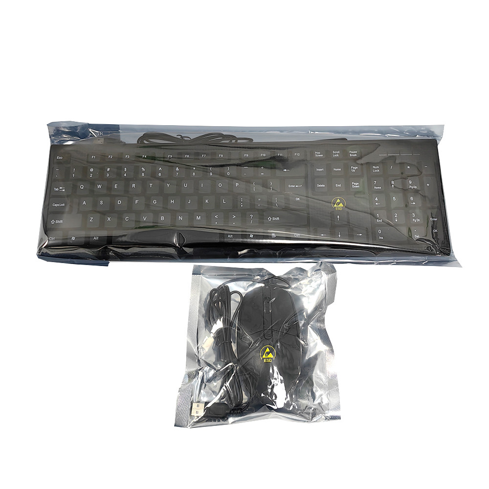 Black Cleanroom ESD Antistatic Wired Mouse Keyboard Set